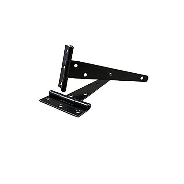 サイズ：8"材質:鉄 仕上:黒色焼付塗装取付の穴径： 5.3mmトータルサイズ： 228.3 x 73.5 x 2mm (L*W*T) (各部のサイズについては商品画像をご覧ください。)パッケージコンテンツ： 2 x ドアヒンジ.ヒンジは7...