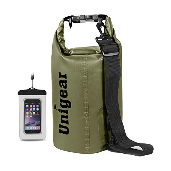 * 100％防水仕様 Unigearドライバッグ生地に500?のPVCクリップメッシュを採用し高い防水性を実現。高周波溶接シーム技術でしっかり接着。すき間から水の侵入なども心配無用です。 操作しやすい ロールトップ式だから入り口を折ってバッ...