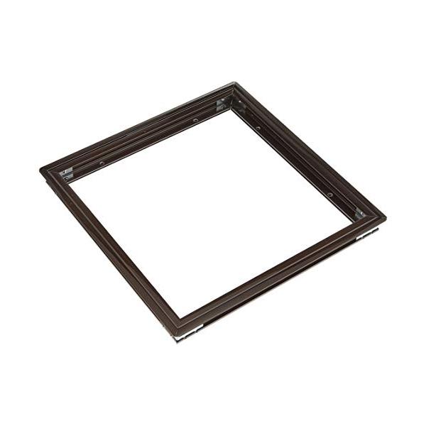 色：ブロンズサイズ：300mm開口寸法(mm):260*260外枠外寸法(mm):312.2*312.2蓋寸法(mm):291.2*291.2床面切抜寸法(mm):300*300蓋仕上材切断寸法(mm):280*280色:ブロンズDIY・工...