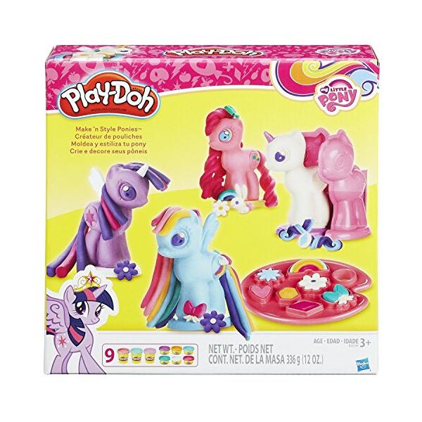 マイリトルポニーのプレイセット。プレイドー Play-doh 小麦ねんどのセットです。マイリトルポニーのクリエーターズパック。4つの型で楽しく遊ぼう ポニーのサイズ：高さ9.5cm日本未発売・海外直輸入品ですおもちゃ/お絵かき・ねんど・シー...