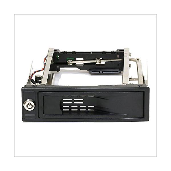 HDD簡単着脱式5.25inchベイマウンター(SATA専用)対応HDD : シリアルATA接続の3.5インチ型ハードディスク(3.5"HDD)取付ベイ : 5.25インチ内蔵型ドライブ(DVD等)用ベイPC内部接続 : [データ] シリア...