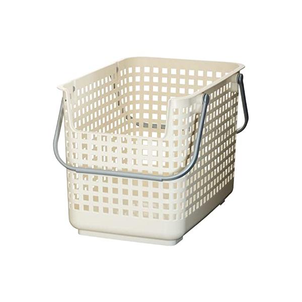 色：ホワイトサイズ：5) サポートバスケットサイズ:約W340*D465*H332mm本体重量:約900g素材:ポリプロピレン生産国:日本ハンドル2本の耐荷重:最大5kgまで積み重ねて使用出来ます。通気性が良いメッシュデザイン用途に合わせて...