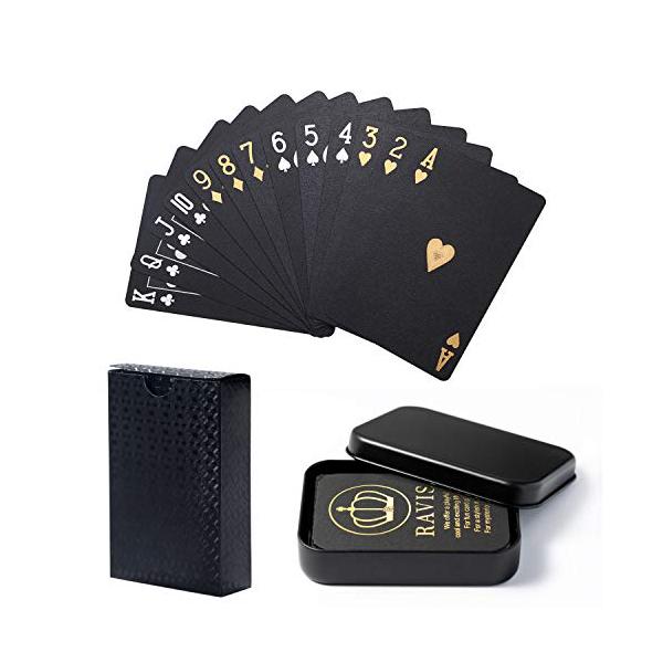 色：ブラック*表面は高級感のある黒基調のデザインで見る角度によって絵柄が変わるダイヤモンドテクスチャー設計。裏面には金箔、銀箔を採用しました。*RAVIS特製の金属ブラックケース付きなのでパーティーやアウトドアへの持ち運びに便利です。*強度...