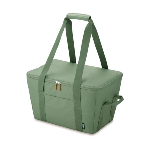 色：カーキサイズ：25L毎日のお買い物に便利 たっぷり入る容量25L、ボックス型のショッピングバッグ。本体サイズ(約):幅42*奥行き28.5*高さ26.5cm、本体重量(約):600g容量:25L生産国:中国素材・材質:外生地：ポリエステ...