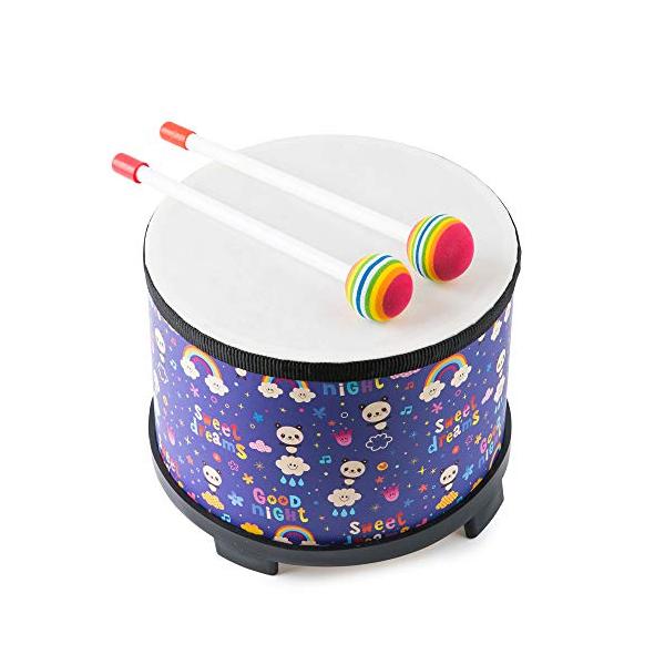色：Rainbow 良い素材 素晴らしい音、高品質のプラスチックドラムヘッド，2本の木槌を備えた。 遊びやすさ 4つゴム足テーブルや床に置いても便利で、ドラムスティックのないリズミカルな音を作ることができます。 強い魅力 可愛らしいパンダ柄...