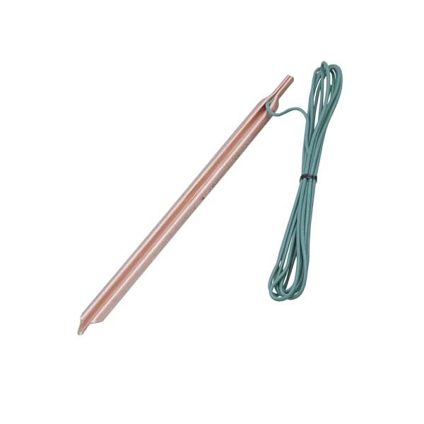 *W形*全長：30cm*リード線：3m(1.25m*)付DIY・工具・ガーデン:電設:ツイン・アース