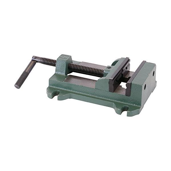 サイズ：125mmダクタイル鋳鉄で強力作業にも破損しにくいです。全長(mm):305幅(mm):195高さ(mm):76口幅(mm):130口開(mm):118口深さ(mm):38取付寸法(mm)G:173取付寸法(mm)H:187締付力(...