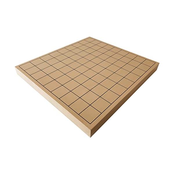 駒を指すとパチンと駒音がする本格派の将棋盤です。線の盛り上がり、表面の仕上げ等、本物の感触です。重さ1.8kg、持ち運びが便利な卓上将棋盤です。サイズ：約33cm*36cm*3cm　重量：1.8kg仕様上の注意：湿気の多いところ、水蒸気の当...