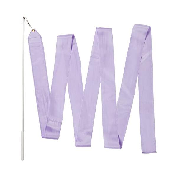 色：ラベンダサイズ:リボン/長さ3m以上　スティック/長さ50cm,径1cm円錐素材:リボン/レーヨン スティック/グラスファイバー グリップ/ラバースポーツ＆アウトドア/体操・新体操/競技用具/新体操