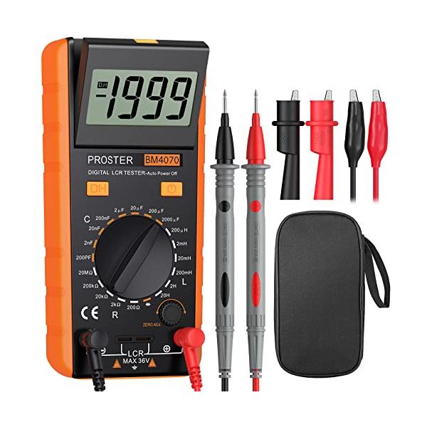 色：イエロー本製品は静電容量、インダクタンス、抵抗を測定するためのLCRメーターです。大型のLCDディスプレイ、ディスプレイの角度を調整可能です、使用する際により便利に測定結果を確認できます。静電容量 C ：200pF-2000uF、精度：...