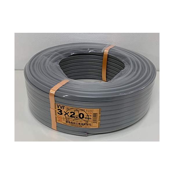 サイズ：2.0mm心数: 3心仕上外径(短径/長径)(mm):φ6.6/φ13.8入数: 1巻(100m)定格電圧: 600V規格: JIS C 3342産業・研究開発用品/エレクトロニクス部品/配線・接続部品/電線・ケーブル/多芯ケーブル