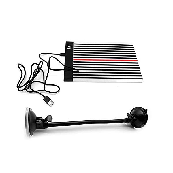 調整ホルダー付きで、3つの異なる明るさを調整可能で、お好みのライトを選択してください。アジャストホルダーを車体に固定すると、LEDラインボードのライトがへこみで屈折し、へこみに反射したラインが歪んで、へこみ修復ツールを使用してねじれたライン...