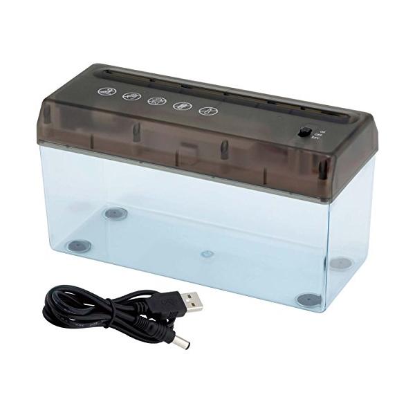 サイズ:約 幅27.5*高さ15*奥行12cm重量:約755g材質:本体/ABS樹脂、ダストボックス/AS樹脂、ブレード部分/スチール生産国:中国電源:アルカリ単三乾電池6本(別売り)、USBケーブル付 ACアダプター対応(別売り)ボックス...