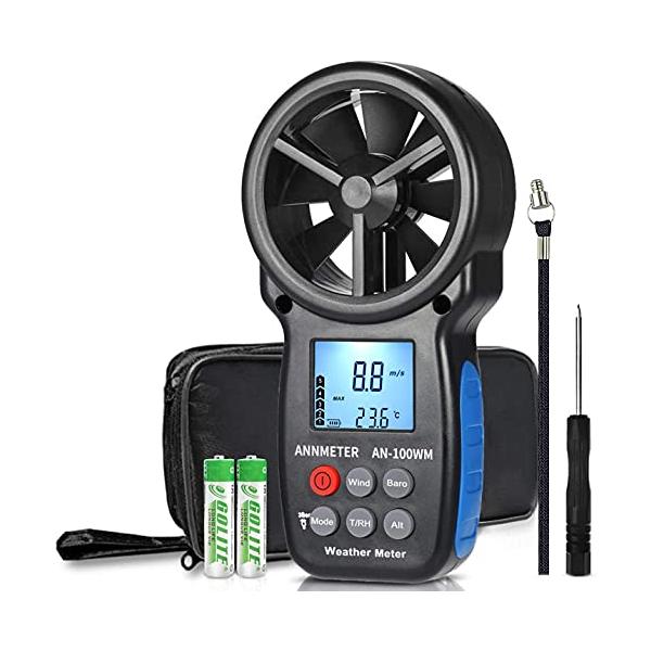 色：AI-100WMは大気圧、湿度を測定します。* 複合風速計高度計温度計気圧計湿度計 -多機能は、風速、風温、高度、大気圧、湿度を測定します。 ボート、セーリング、ハイキングなどのアウトドアアクティビティに最適な気象計器。* ハンドヘルド...