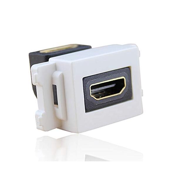 室内の壁にHDMIポートをつけることができます。伸ばしたコードのために見た目が悪いときにあると便利です。映し出したいスクリーンやテレビと、パソコンなどの端末との距離があるときに活用できます。壁プレート型なので、埋込み型の差込口があればすっき...