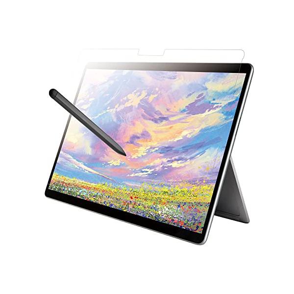 SurfacePro9/8/X対応の液晶保護フィルム特殊加工により滑りを抑え、まるで紙に描いているような心地良さを実現させた紙感覚タイプ約35％のブルーライトをカットサラサラとした指すべりで快適な操作が可能照明や外光の映り込みなどの反射を抑...