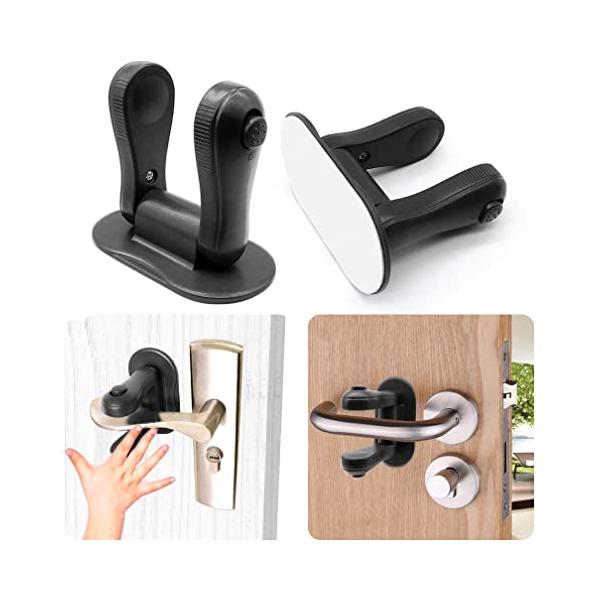 色：ブラック 2個入り 迷子になる防止 ドアを勝手に開けてしまわない様にするドア用の補助錠です。ロックを解除しないと開かないようにすることで、お子様は勝手にドアを開けませんので、迷子になることを防止します。ご注意：角度をつけてから取り付けて...