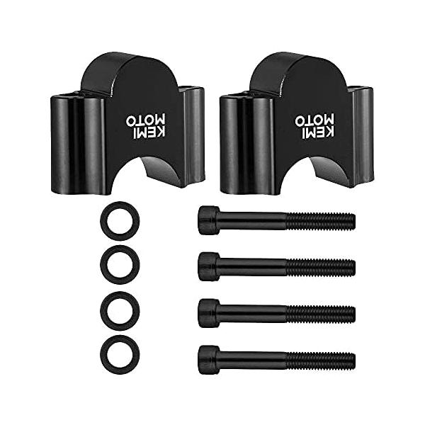 素材：アルミ合金削り出し CNC加工 アルマイト処理、硬度強化、耐久性良い品質：CNC加工なので、美しい仕上がり、高品質感に溢れています。安い物はダイカストで作った物なので、強度が弱く、表面仕上げが粗末です。適合車種：直径22mm/22.2...