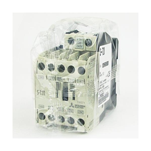 三菱電機 S-T20 AC200V 1a1b 電磁接触器 (補助接点: 1a1b) (代表定格18A) (DINレール・ねじ取付) (充電部保護カバー) NN産業・研究開発用品/エレクトロニクス部品/制御部品/電磁接触器