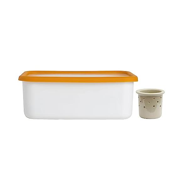 色：イエロー* 希望小売価格：3,850円 税込  *JAN： 4549092003231 *品番：EM-ND-YE *サイズ：幅 23.5 * 奥行 17.5 * 高8.5 cm *容量：2.8L　*容量目安：ぬか床1.0* *重量：0....