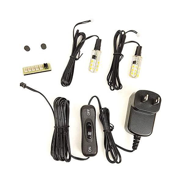 セット内容 ACアダプター 中間スイッチ付き *１、LED発光本体付きコード*２、ストッパースポンジ*２、コネクター基板*１ オリジナル取付説明書付  購入日より90日以内の不良は無償交換致します 従来の灯篭用電球よりもかなり明るいLEDラ...