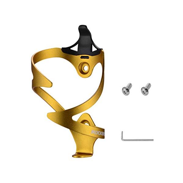 色：ゴールド アルミ合金製 熱処理されたアルミ合金製、自転車ドリンクホルダーです。軽量、頑丈、耐久性も優れます。 軽量 (単個)重量：約33g サイズ：約14*7.5cm 適応ボトルの直径: 約74mm(普通なサイクルボトルの直径は約74m...
