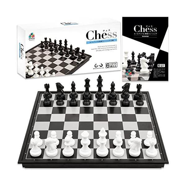 サイズ：Mサイズ ルールブック＆戦略トレーニング 36ページカラーに及ぶ「ルールブック＆戦略トレーニング」 日本語 が付属しているため、チェス初心者もチェスの”ルール”から学ぶことができます 中級者も戦略を学びケーストレーニングすることで更...