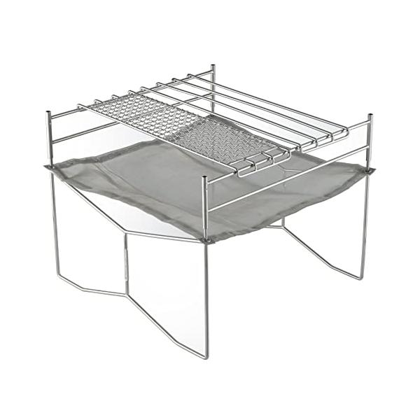 *本体サイズ 収納時：(約)幅43cm*縦32.5cm*厚み2.5cm * *本体サイズ完成時：(約)横42cm*縦42cmx高さ32cm*重量： 1.8Kg ゴトク、収納ケース含む  * *商品内容：ファイヤーピット、ゴトク ハードタイプ...