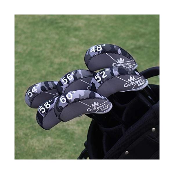 高品質素材 高品質のネオプレン素材から作られて、柔らかくて伸縮性もあります、その高い伸縮性のゆえ出し入れにはスムーズ、ラウンド中に外れることもありません。 表示番手 ウェッジカバー 6個入り ：48*、52*、54*、56*、58*、60*...