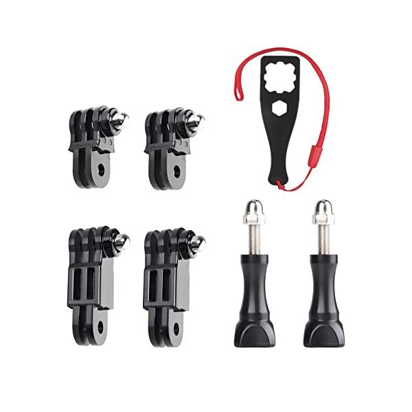 色：ブラック 樹脂製品バイクのヘルメットにマウントして固定し、ブラケットの延長やカメラの角度調整、方向変換に便利です。アームを延長して高さを調整し、違う高度・角度からの撮影が楽しめます。 同方向 35mm 50mm。GoPro Hero12...