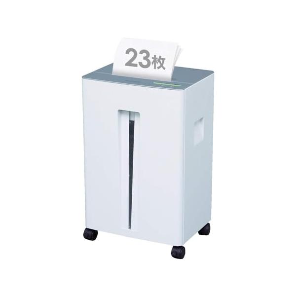 商品サイズ(cm) :幅約38*奥行約29*高さ約60 本体重量 :約18kg ダストボックス容量 :約30L(A4コピー用紙約700枚) 定格細断枚数 :A4コピー用紙23枚 定格時間 :約15分(連続で使える時間) 特徴 オフィスに最適...