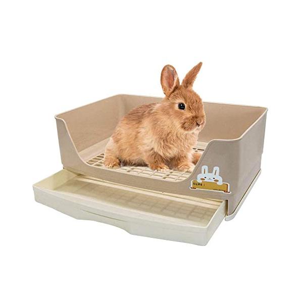 大人気の小動物用四角トイレが新登場 40*30cm大型サイズで、大きめウサギもトイレからお尻がはみ出して漏れることがなく、のんびり用を足します。お悩み解決に 高い壁面で飛び散りを防止。うさぎ用トイレはコの字に高い3面壁があり、成長したウサギ...