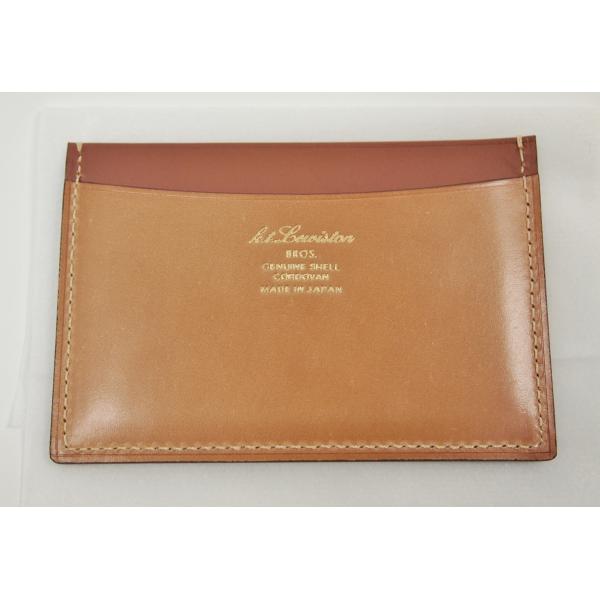 新品未使用　K.t.Lewiston 　ケイ.ティー.ルイストン　ラフコードバン　パスケース　ウイスキー コードバン 系　定価14300円
