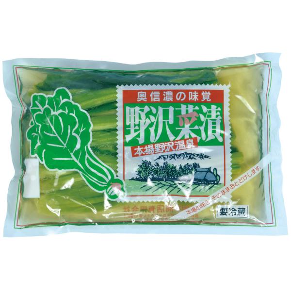長野県木島平村製造直販岡本商店の「野沢菜漬」大袋７００ｇタイプ　人気ＮＯ１　蕪が大きく食べ応えあり！！野沢菜本来の味が楽しめます。※１ケース１袋〜１２袋までお好きな数量でお買求めできます。★綺麗に洗って袋詰めしてありますので、洗わずにそのま...