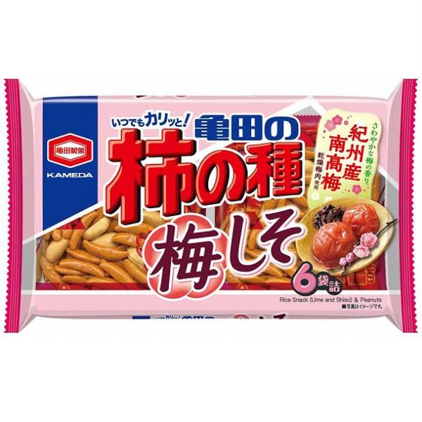 紀州産南高梅の乾燥梅肉使用。 梅しその味わいが、おやつにピッタリ。【内容量】164g【入数】12コ【2023/02/06発売】