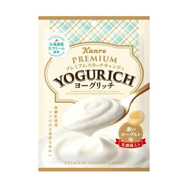 北海道産生クリーム・発酵乳使用コクのある濃厚な味わい＆後味すっきりなプレミアムヨーグルトキャンディなめらかなコクのある濃厚だけど後味すっきりしていて連食性ある味わいです。【内容量】66g【入数】60コ【2026/03/09発売】