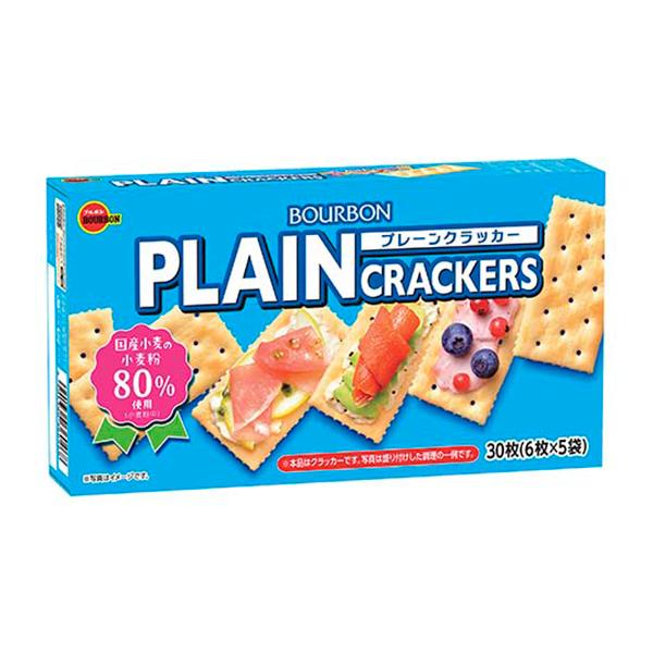国産小麦の小麦粉80％使用（小麦粉中）国産小麦の小麦粉を使用した、シンプルながらも小麦のおいしさを感じられるクラッカーです。内容量は30枚（6枚×5袋）で、コンパクトで手に取りやすい大きさとなっております。【内容量】30枚（6枚×5袋）【入...
