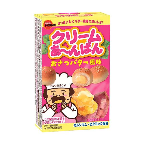 さつまいも×バター風味のおいしさ！ひとくちサイズのパンに、甘いさつまいもパウダーと深みのあるバター風味を組み合わせたクリームを入れました。さつまいもにバター風味を加えることで、コク深い味わいに仕上げました。カルシウムとビタミンD配合で、お子...
