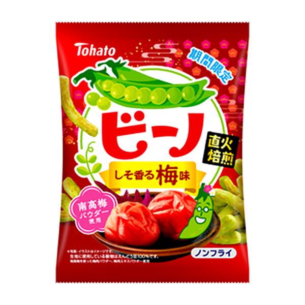 しその風味、梅の爽やかな香りと酸味が楽しめる味わいです。生地に使用している穀物はえんどう豆100％。【内容量】51g【入数】12コ【2026/01/12発売】