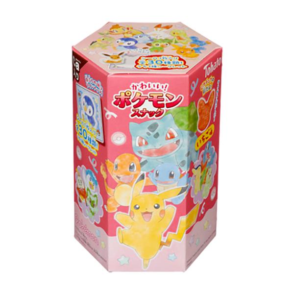 ピカチュウの顔をイメージした形状の、見た目にも楽しいコーンパフスナックです。れん乳を使用したまろやかで甘酸っぱいいちご味でうれしいカルシウム入り。全30種類のシールが1箱に1枚入っています。【内容量】23g【入数】48コ【2026/01/0...