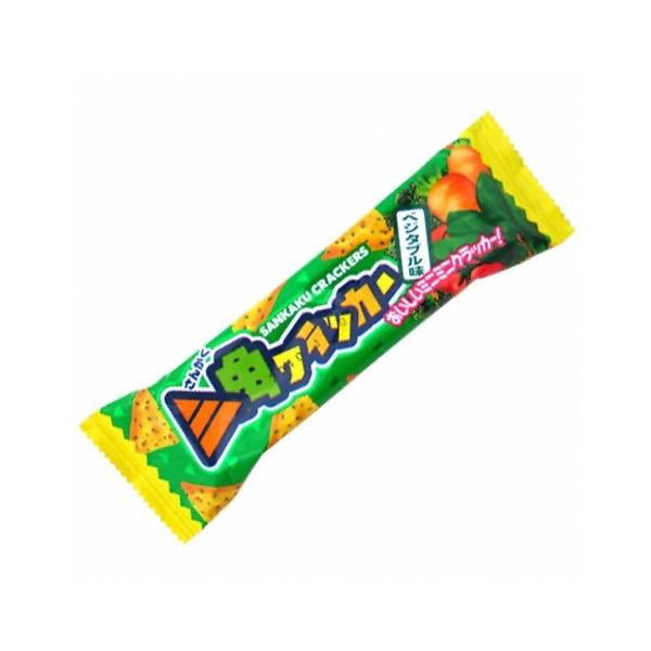 かわいい三角形のおいしいミニミニクラッカー ベジタブル味。【内容量】14.5g【入数】24コ
