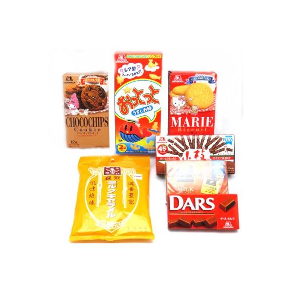 おかしのマーチオリジナルの森永のおかしセットです。パーティーやプレゼントなどにもおすすめです。※お菓子内容例：おっとっと、小枝、マリー、チョコチップクッキー、ダース、カ・レド・ショコラ、森永ミルクキャラメル※季節、在庫状況によってはおかしの...