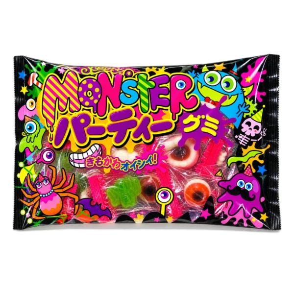 目玉、コウモリ、くも、ドラキュラの歯の形のグミキャンディの登場です。そのきもグロさに、ハロウィンパーティが盛り上がること間違いなしです。味は、オレンジ、ストロベリー、青りんごなどのフルーツ味です。1袋250g入りで、およそ25個程度入ってい...