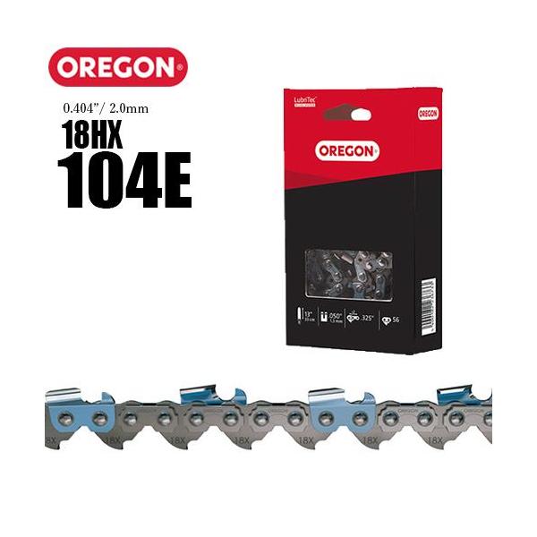 ● 商品情報 ●＜メーカー名＞オレゴン＜商品名＞オレゴン純正ソーチェン18HX-104＜ピッチ＞0.404”(10.26mm)＜ゲージ＞0.080”(2.0mm)＜ドライブリンク数(コマ数)＞104コマ＜注意事項＞チェンソー本体チェンスプロ...