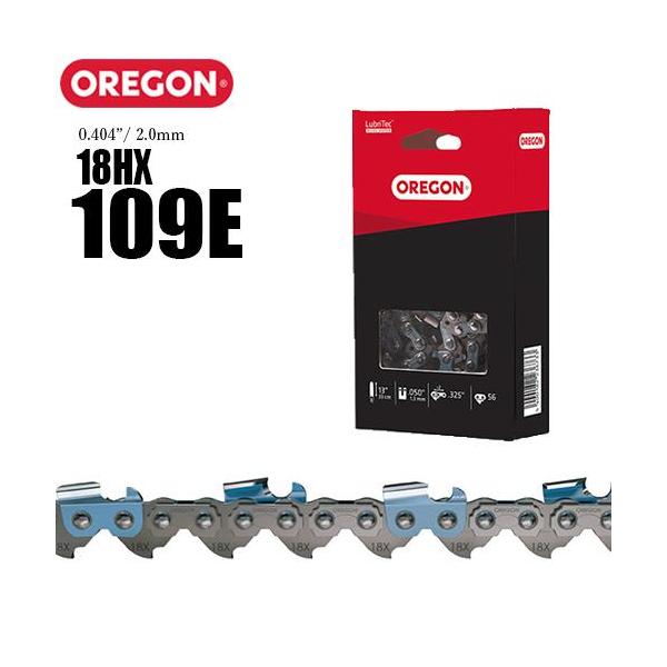 ● 商品情報 ●＜メーカー名＞オレゴン＜商品名＞オレゴン純正ソーチェン18HX-109＜ピッチ＞0.404”(10.26mm)＜ゲージ＞0.080”(2.0mm)＜ドライブリンク数(コマ数)＞109コマ＜注意事項＞チェンソー本体チェンスプロ...