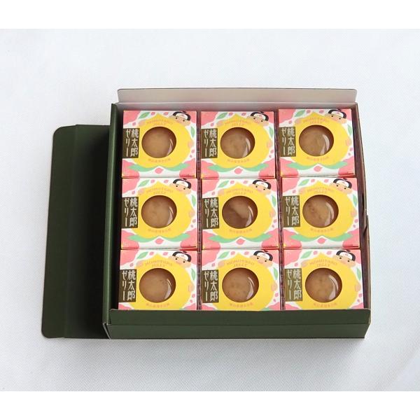 岡山県産 清水白桃使用。桃の味が楽しめるゼリーです。【内容量】86g×9個入【原材料名】白ももピューレ（国内製造）、砂糖、濃縮もも果汁 ／ゲル化剤（増粘多糖類）、酸味料、pH調整剤、香料、（一部にもも・ゼラチンを含む）　【栄養成分表示】（1...