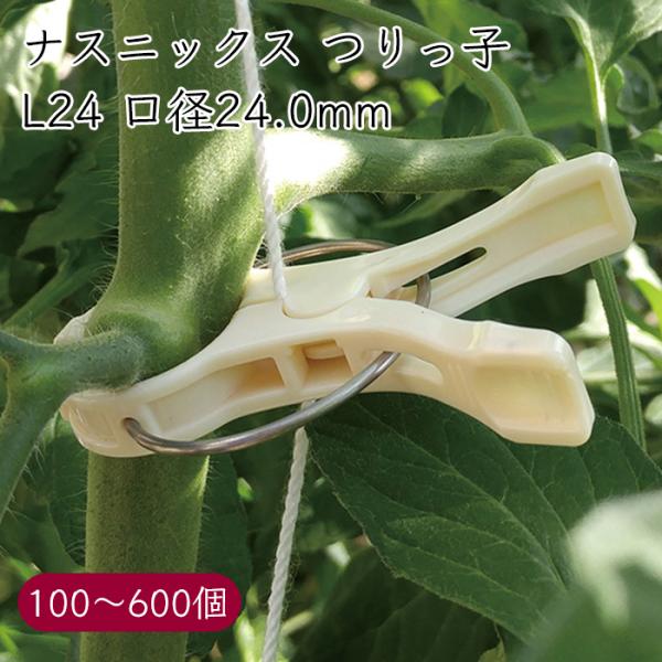 ・簡単に固定できる『誘引クリップ つりっ子 L24』縛り直しもなく固定テープも使わないので、簡単に固定出来ます。風通しが良くなるので病害虫の抑制につながり、上部から下部に渡って平均した日射を受ける事で、草勢が安定し良品生産が可能となります。...