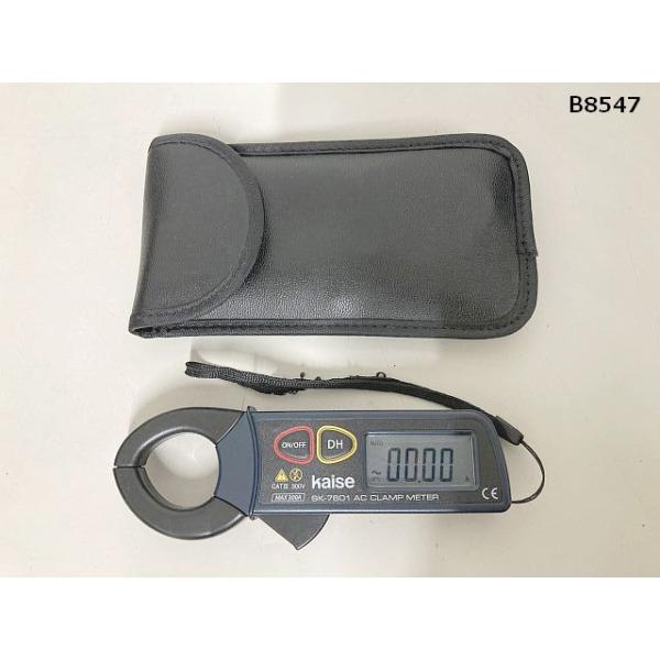 Kaise ACクランプメーター AC CLAMP METER SK-7601 測定確認 ケース付きメーカー ：　Kaise 型　番　 ： 　SK-7601【動作確認内容】小型ドライヤーにてAC電流測定を行い、約5.6A前後の表示を確認しま...