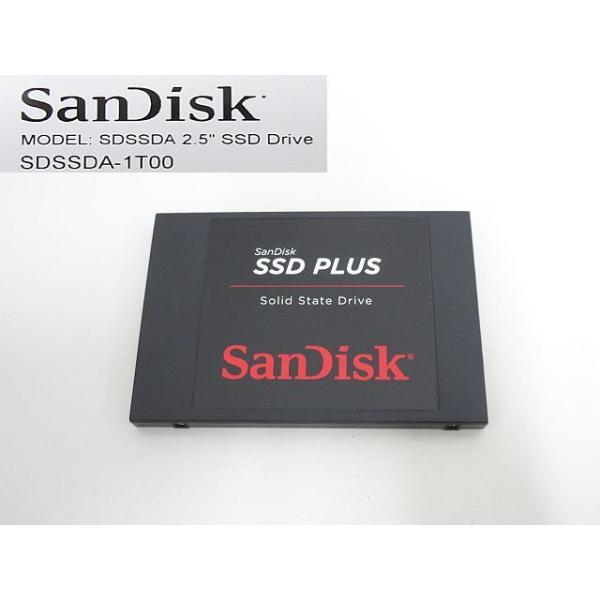 1TB　SanDisk SSD Plusシリーズ　SDSSDA-1T00★フォーマット済 CrystalDiskInfo正常判定 中古【使用時間：922 h】 【動作確認内容】メーカー：SanDisk Model：SDSSDA-1T00容量...