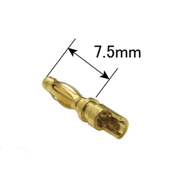 <オス20個入り>2mmショートタイプ電流の目安：最大18A適合ケーブル：20G、16G重量：約0.2ｇ